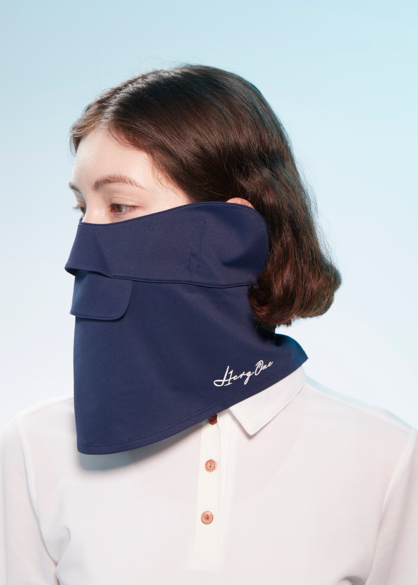 UV CUT ＆ COOL SMOOTH FACE MASK NAVY